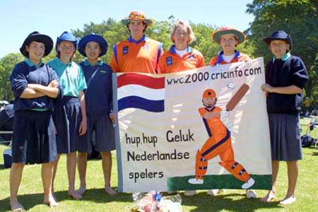 The Dutch hope their banner brings them luck , but alas ...