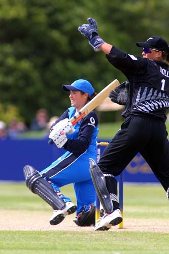 England batter Sarah Collyer plays a sweep shot | ESPNcricinfo.com
