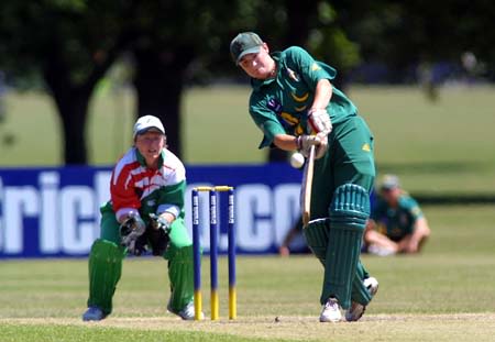 Strydom with a boundary on her way to 46 | ESPNcricinfo.com