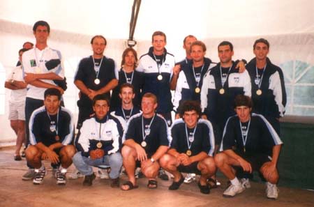 Champion Team Argentina with their Gold Medals | ESPNcricinfo.com