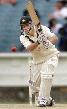Steve Waugh executes an off drive on the way to his century ...