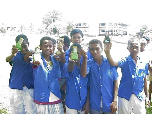 Labasa school kids with cricket gifts | ESPNcricinfo.com