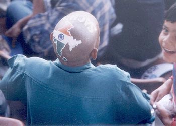 A Sachin fan shows off his patriotism | ESPNcricinfo.com