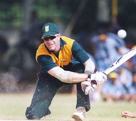 South African captain Rory Fields during his fine unbeaten 99 against ...