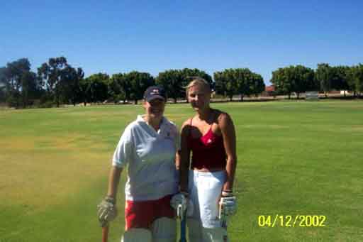 Nicky and Debbie - opening bats. | ESPNcricinfo.com