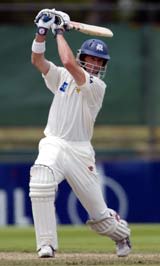 Matthew Elliott plays the cover-drive | ESPNcricinfo.com