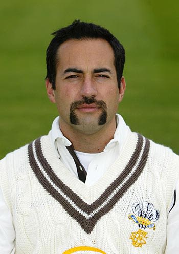 Adam Hollioake portrait with fine moustache | ESPNcricinfo.com
