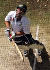 Top view of Darren Lehmann in the nets | ESPNcricinfo.com