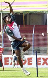 Tapash Baisya bowling in the nets | ESPNcricinfo.com